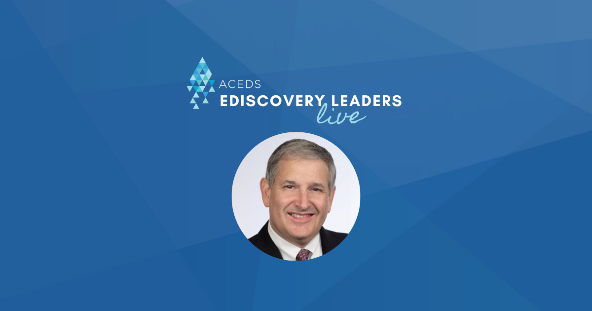 eDiscovery Leaders Live: David Cohen of Reed Smith